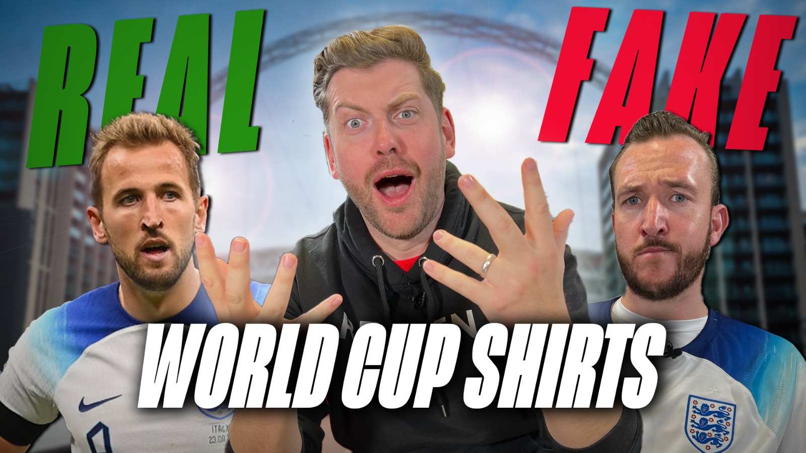 Spot the FAKE! England and Wales World Cup kits unboxing with Kane ...