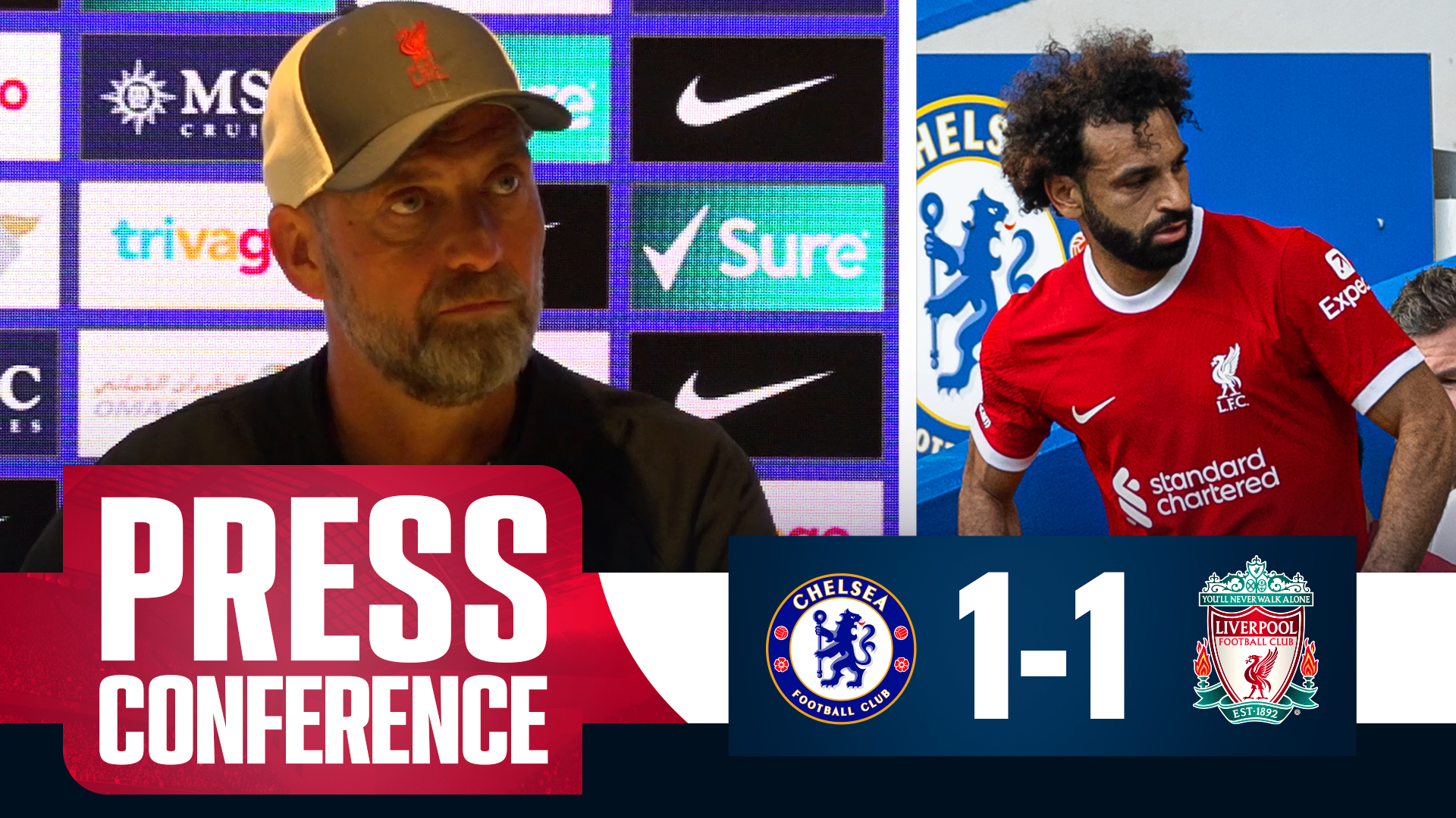 Jurgen Klopp on Mo Salah Substitution | Chelsea 1-1 Liverpool | LFC ...