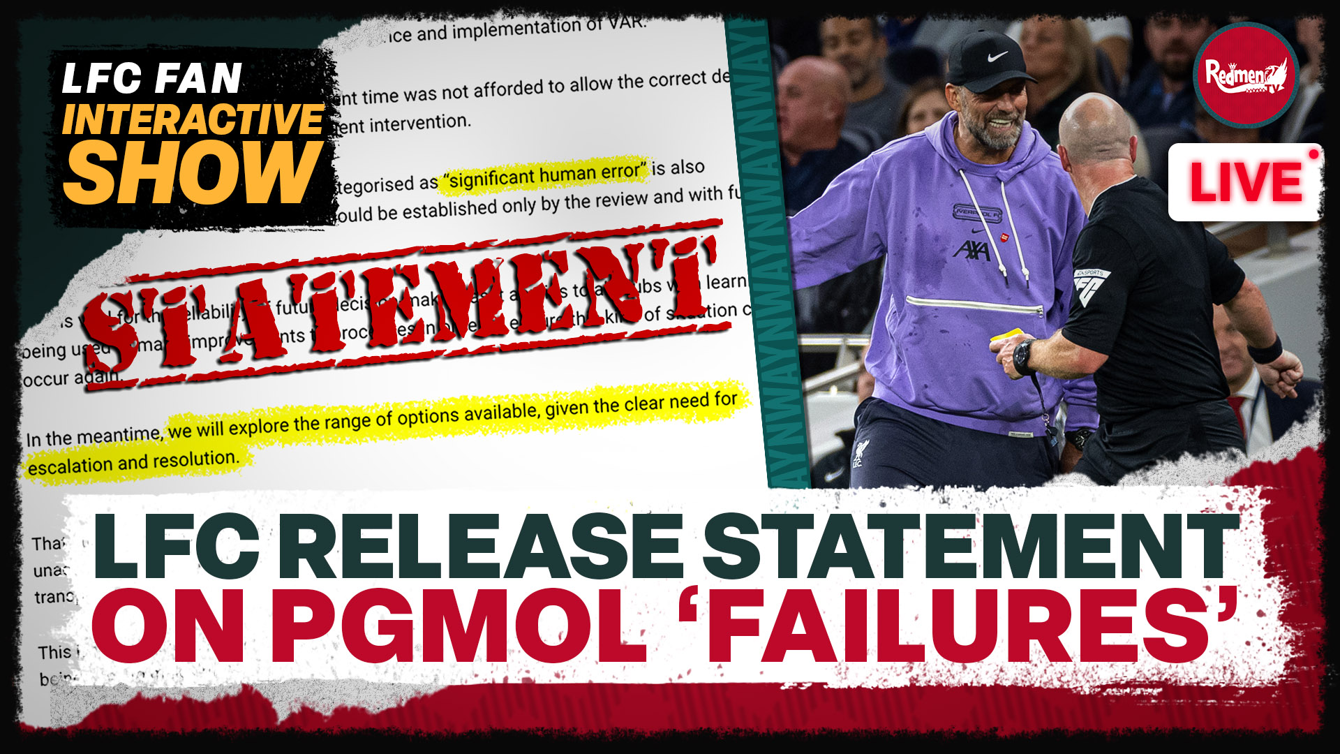 LIVERPOOL FC RELEASE STATEMENT ON PGMOL 'FAILURES' | Liverpool News ...