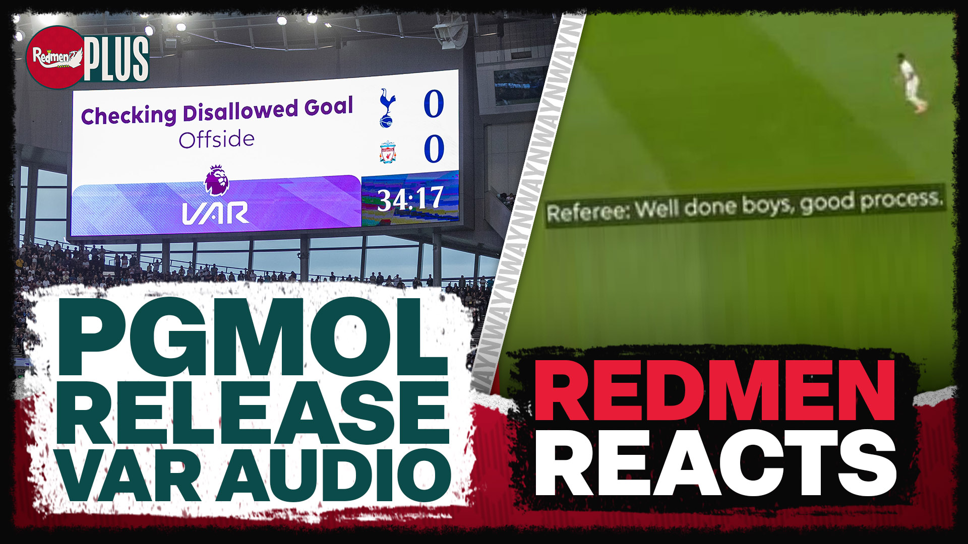 PGMOL Release VAR Audio | Redmen Reacts - The Redmen TV