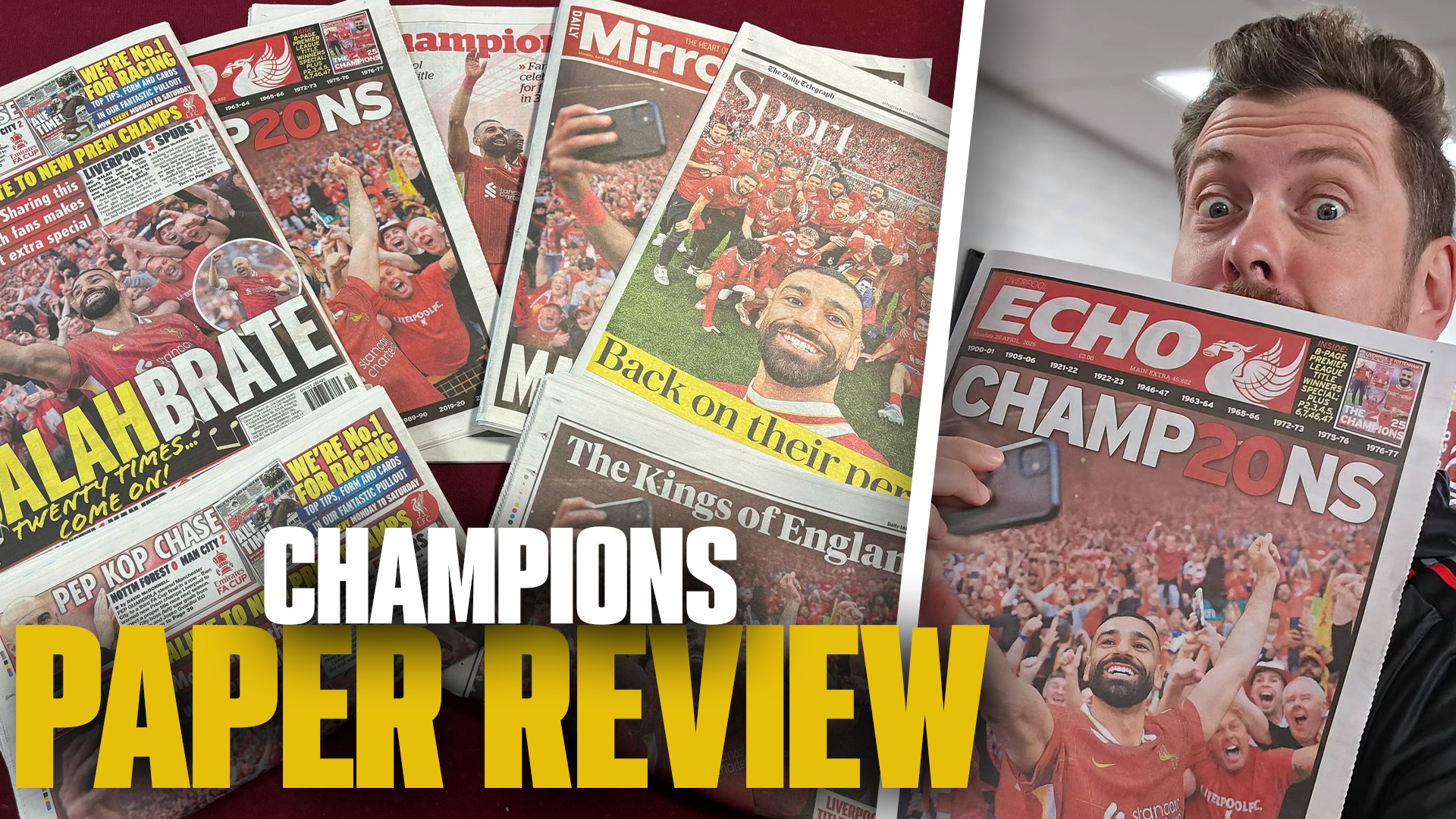 LIVERPOOL ARE CHAMPIONS | NEWSPAPER REVIEW! - The Redmen TV