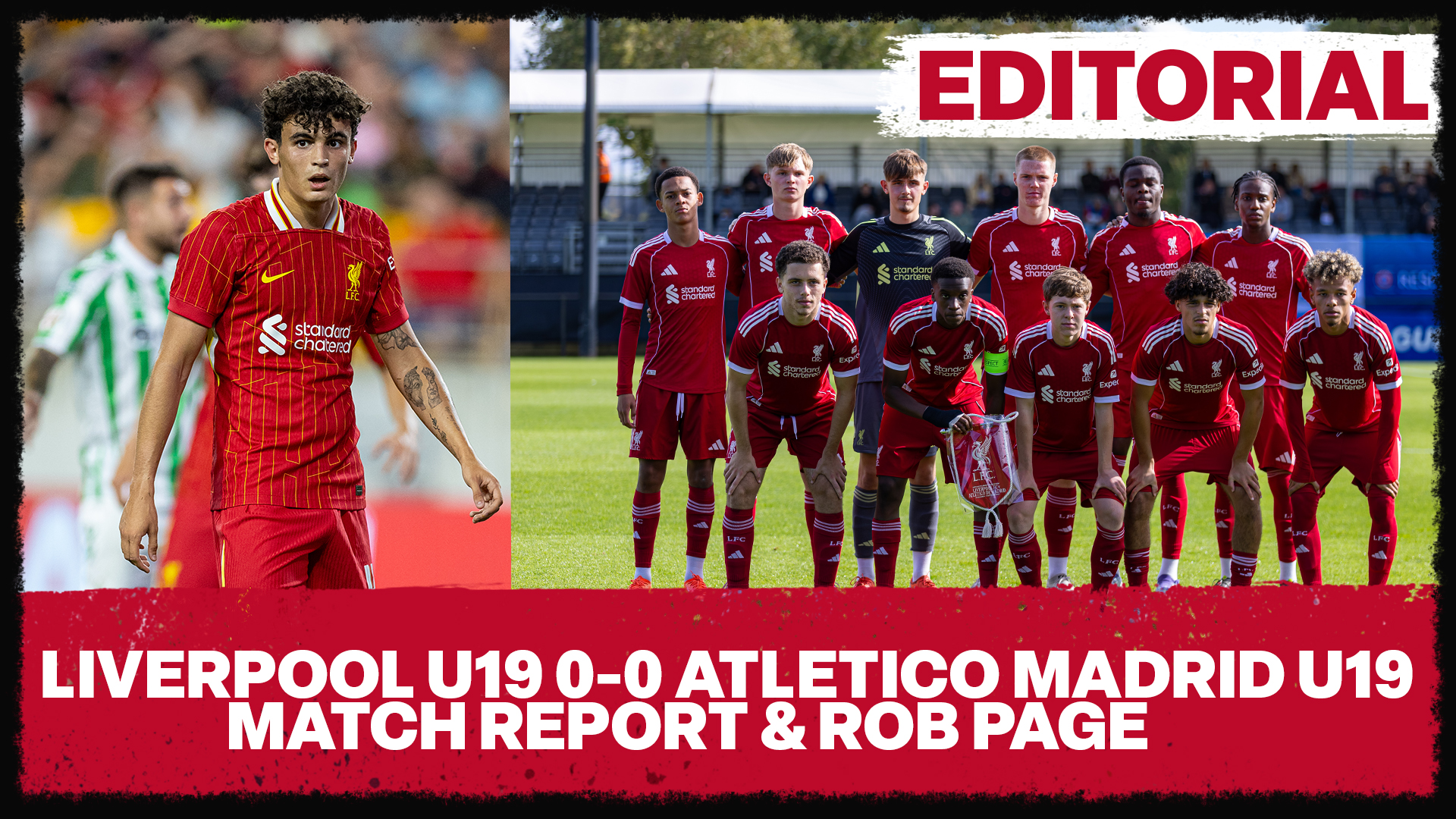 Liverpool U19 0-0 Atletico Madrid U19: Match Report & Rob Page - The ...